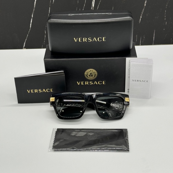 Versace | Accessories | New Ve4464 Gb87 Versace Black Mod 4464 Gb187 ...